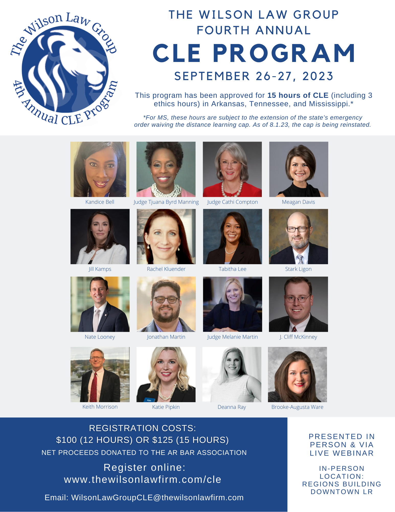 The Wilson Law Group Announces Fourth Annual CLE Program - The Wilson ...